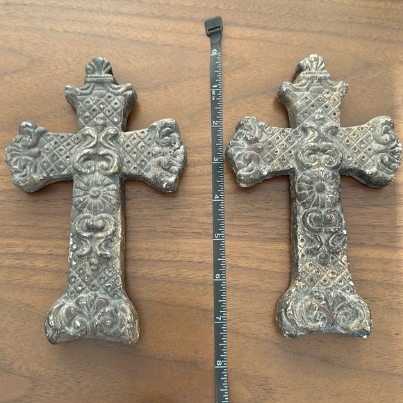 Wall Decor | Rustic Antique Stone Looking Crosses 2 | Poshmark